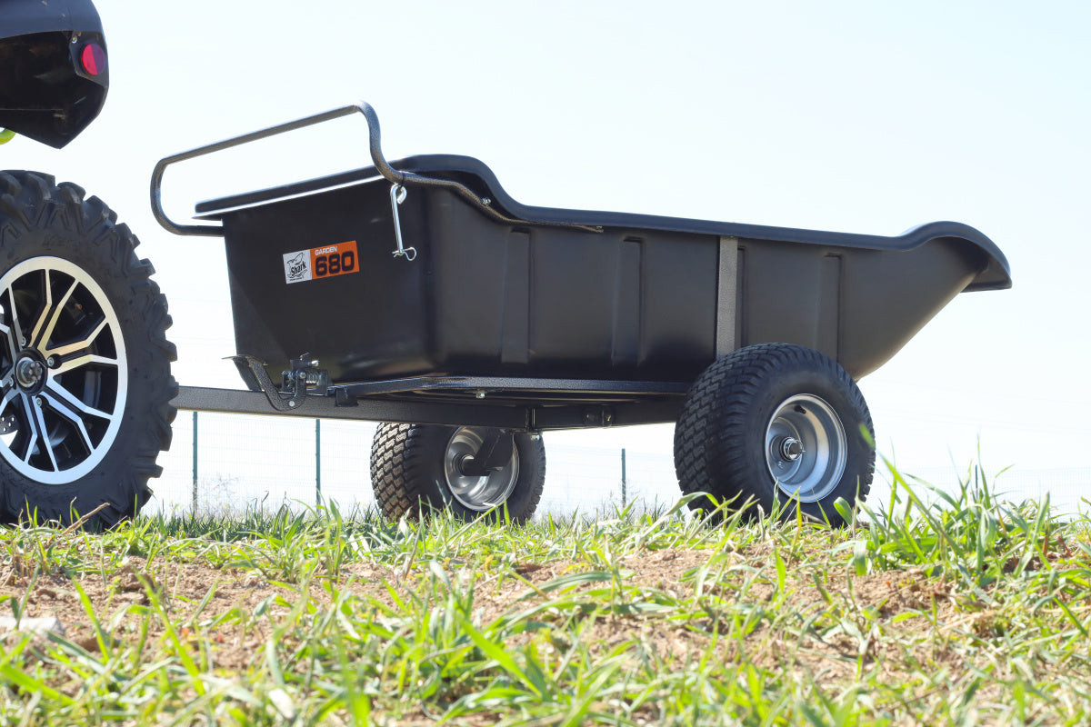 Shark ATV trailer garden 680 black, 2 wheel
