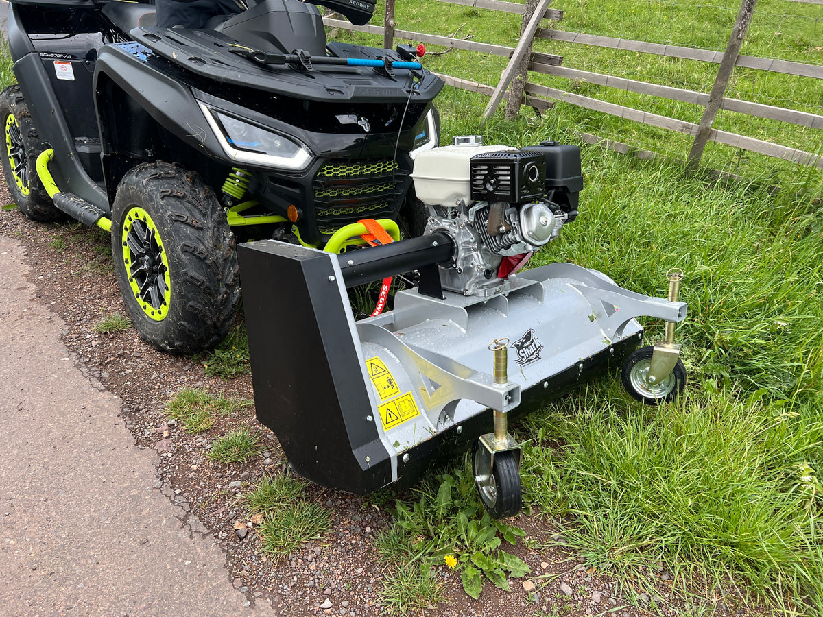Shark ATV front mulched 100 with Honda GX 270 engine, silver